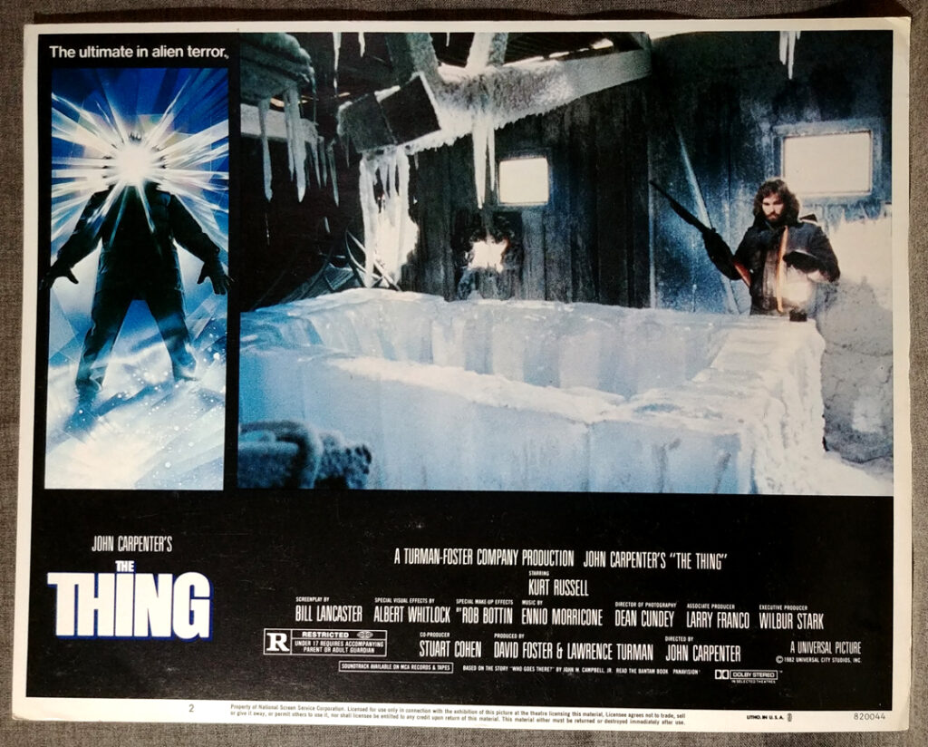 Lobby Card: The Thing - 1982 - Screaming-Greek